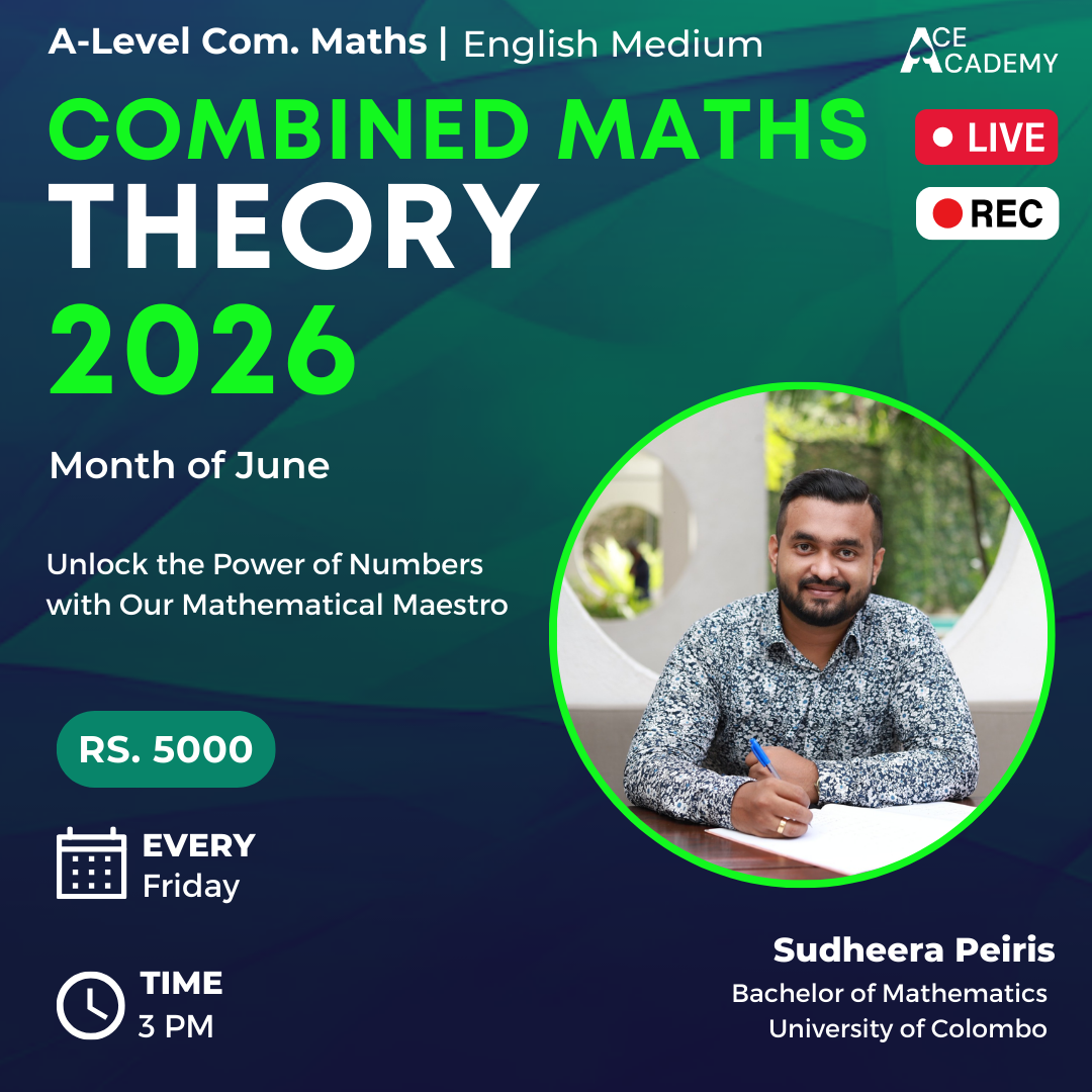 2026 AL | Combined Maths - English Medium [June] - Partial Fractions ...