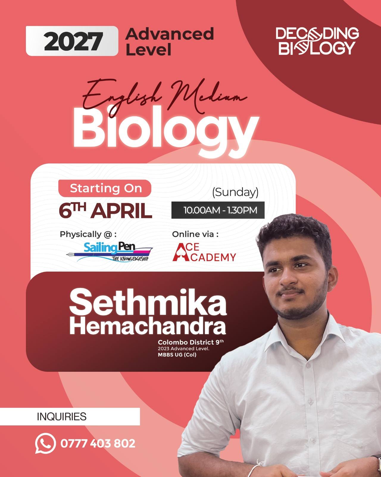 2027 A/L Biology Theory | Introductory Seminar + Unit 01 Introduction ...