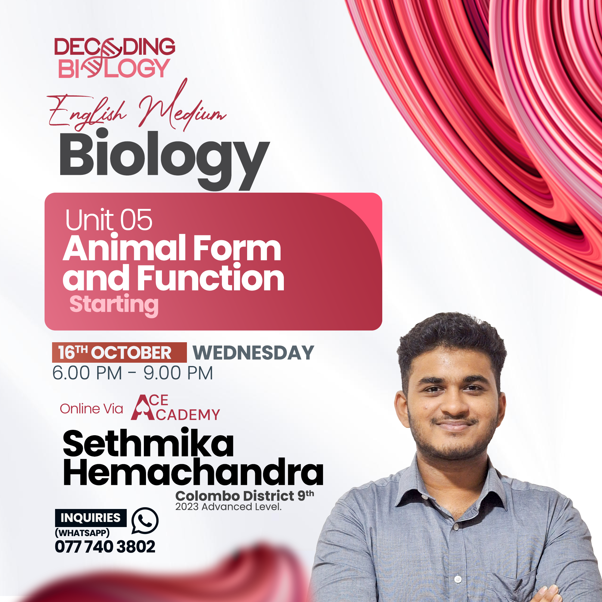 2025 A/L Biology PARALLEL Theory | English Medium [October] | By ...